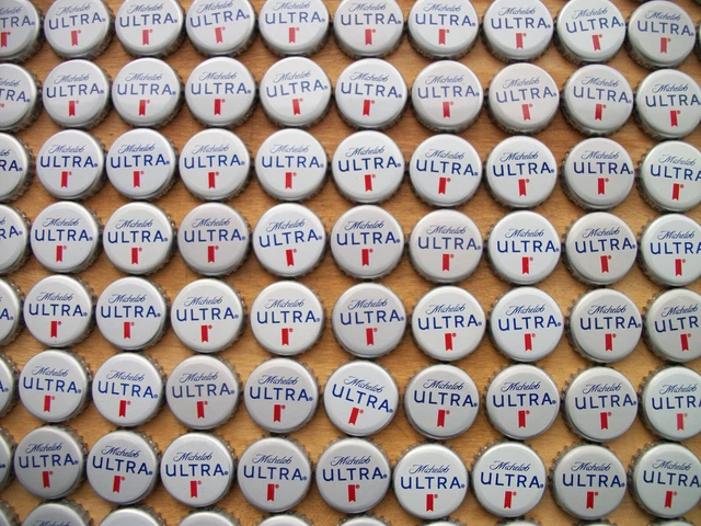 100 LOT Michelob Ultra Beer Bottle Caps No Dents (Crafts) $6.96 ...