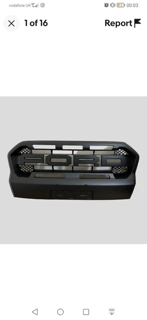 FORD RANGER - Raptor Style MATT GRILL BIG FORD - T7 & T8 - 2016 - 2022 ...