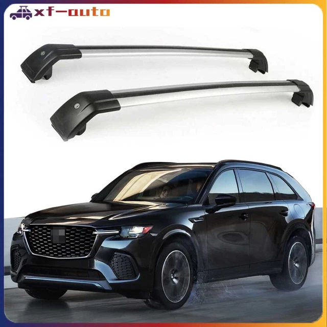 FITS FOR MAZDA CX-70 2024 2025 Lockable Crossbar Roof Rack Rails 2PCS ...
