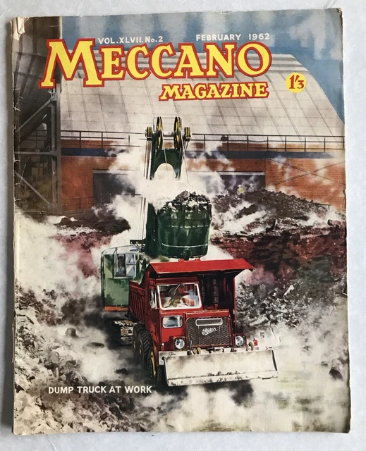 MECCANO MAGAZINE VOL 2 February 1962 Vintage Magazine Rare Dump Truck ...