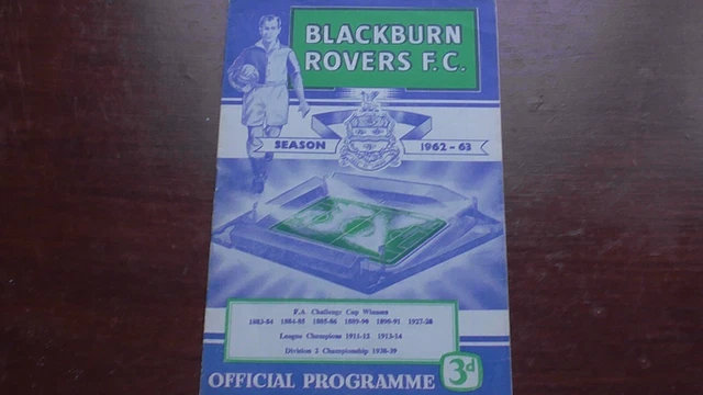 BLACKBURN ROVERS V Wolves 13Th May 1963 £1.99 - PicClick UK