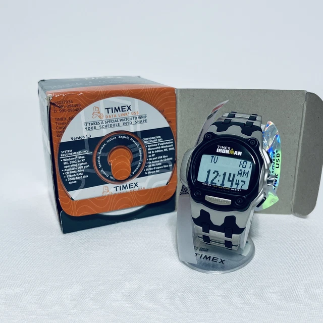TIMEX IRONMAN DATA Link USB Watch T5C291 Vintage Model 851 New Battery ...