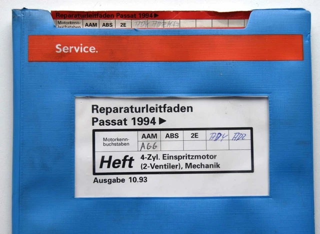 VW PASSAT 3A (B4), 1.8/2.0 l-Motoren, Reparaturleitfaden Mechanik EUR ...