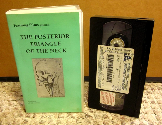 VHS TRIANGOLO POSTERIORE DEL COLLO didattico dissezione anatomica OG ...