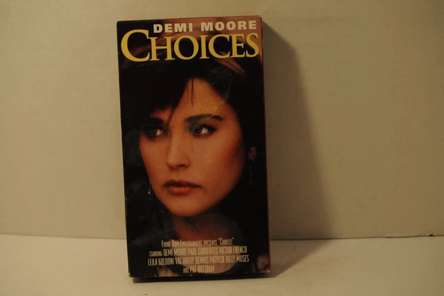 CHOICES, DEMI MOORE, Paul Carafotes, Drama movie, VHS tape £5.57 ...