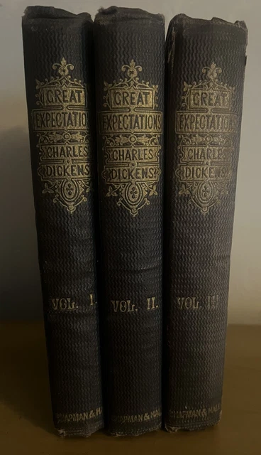 CHARLES DICKENS - Great Expectations - First Edition - 1861 - Three ...