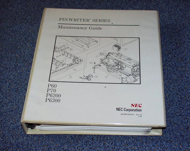 NEC PINWRITER NADELDRUCKER P60 / P70 P6200 / P6300 Service Manual EUR ...