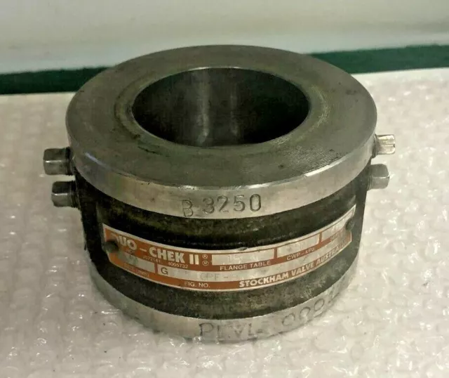 CRANE DUO-CHEK II Stainless SS Wafer Check 2 G15CPF-9 2" Size £55.87 ...