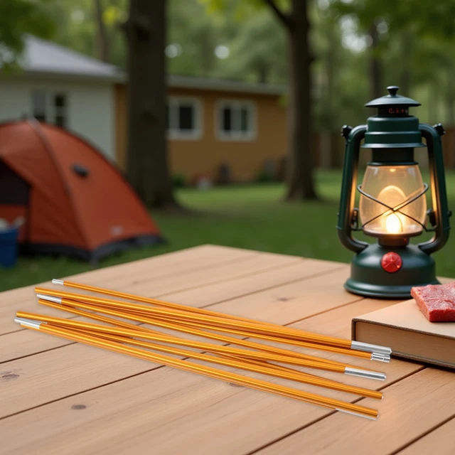 TENT POLE REPAIR Kit Camping Aluminum Rod Replacement Poles Fiberglass ...