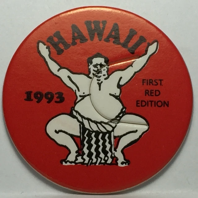 VINTAGE POG / Milk Cap * Sumo Hawaii 1993 First Red Edition * Bin78 $0. ...