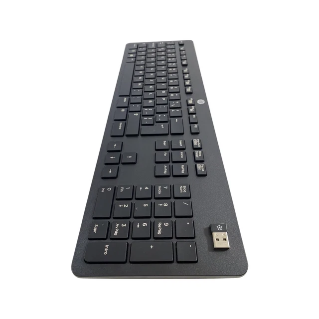 HP SPANISH LINK-5 Wireless 2.4GHz Keyboard 846411-161 SK-2064 KB SD ...