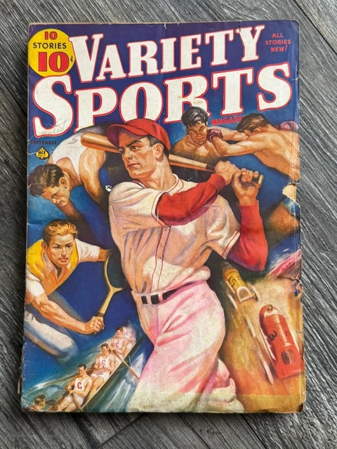 VARIETY SPORTS SEPT 1938 Issue #1 Pulp Magazine Breaking Up Pulp ...