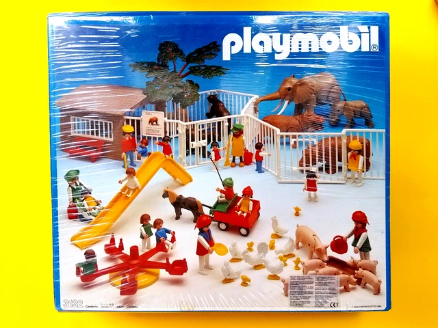 PLAYMOBIL 3132 COFFRET Boîte Visite Des Zoos Exclusif 1985 Neuf En ...