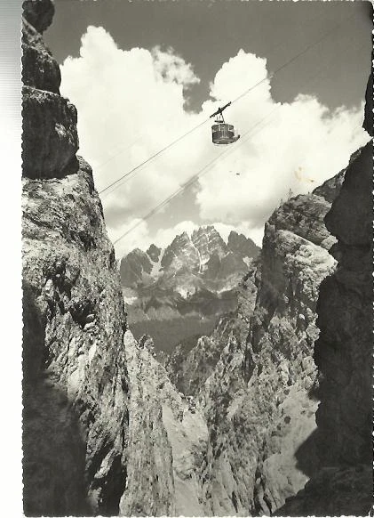 CARTOLINA DI FUNIVIA Cortina Faloria 1960 EUR 5,50 - PicClick IT