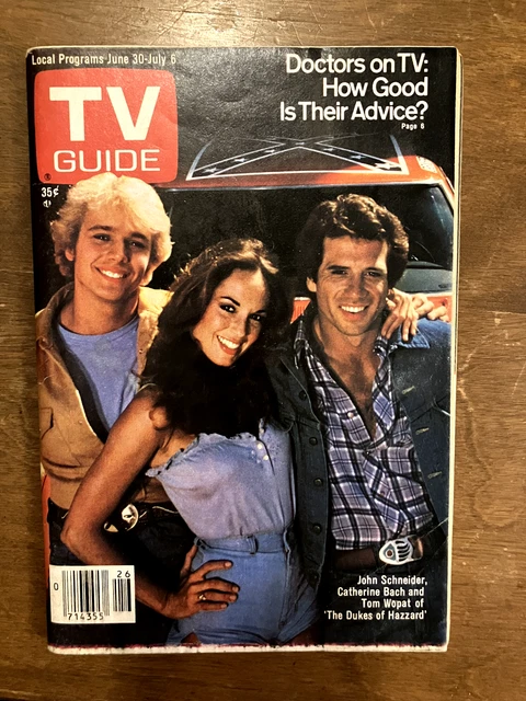 TV GUIDE MAGAZINE 1979 The Dukes Of Hazzard Cover Western New England ...