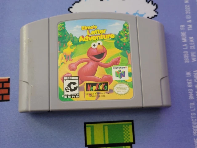 SESAME STREET ELMO'S Letter Adventure Nintendo 64 N64 EUR 18,35 ...