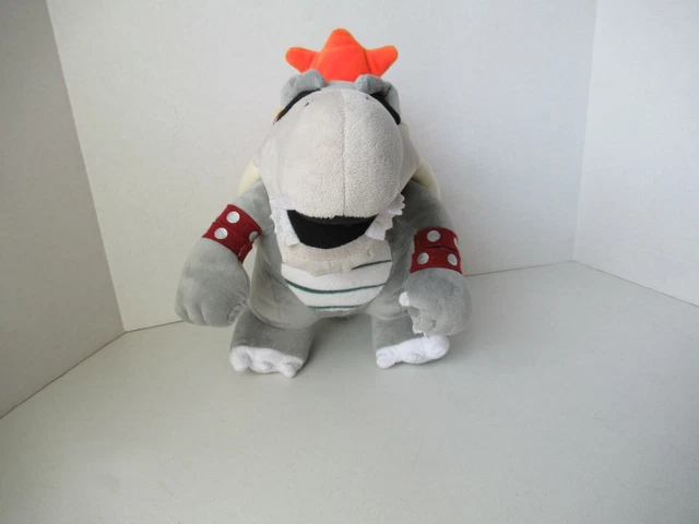 SUPER MARIO PLUSH 10" Gray King Bowser Koopa Plush Figure Dark Limited ...