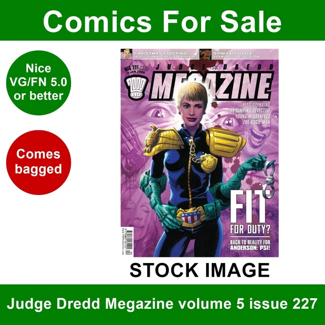 JUDGE DREDD MEGAZINE volume 5 issue 227 comic - Nice (VG/FN) - 2005 EUR ... JUDGE DREDD MEGAZINE volume 5 issue 227 comic - Nice (VG/FN) - 2005 EUR ...