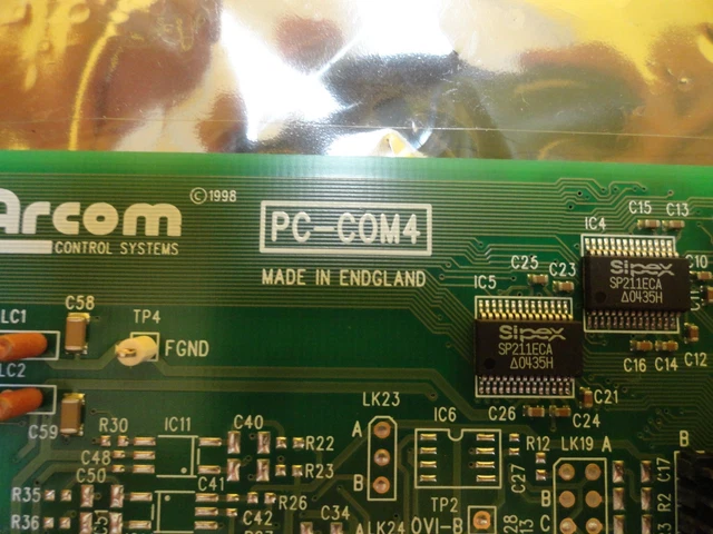 ARCOM CONTROL SYSTEMS PC-COM4-(RS232) RS232 Communications PCB Card PC ...