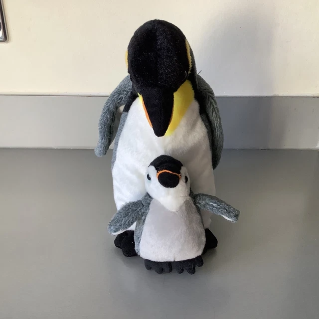 EMPEROR PENGUIN AND Baby Soft Toy Plush Toys 10” from Colchester zoo £6 ...