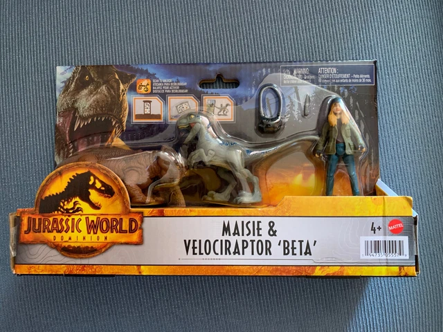 MATTEL JURASSIC WORLD Dominion Maisie Velociraptor Beta and ...