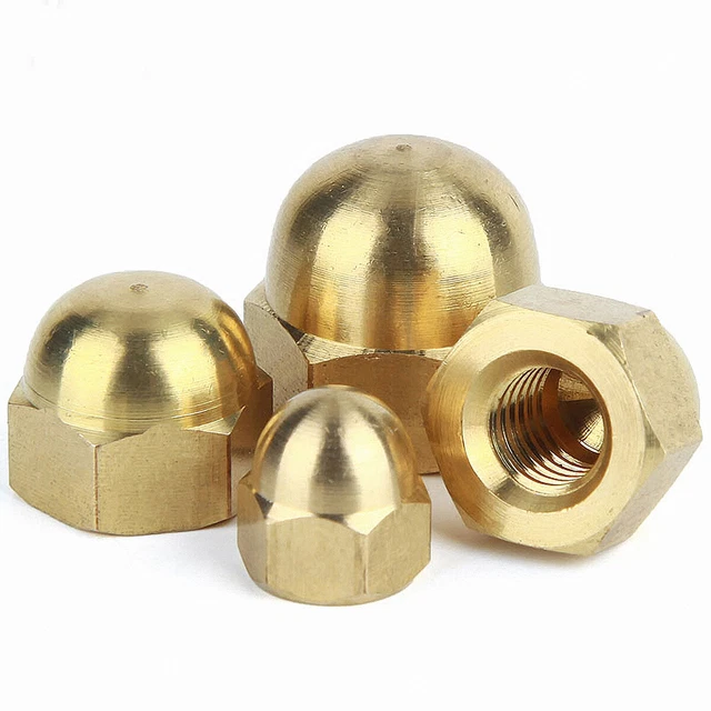 M3 M4 M5 M6 M8 M10 Brass Dome Nuts Hex Hexagon Domed Nuts DIN1587 Acorn Nuts £3.83 - PicClick UK