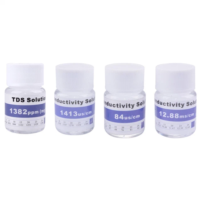 TDS METER BUFFER Solution Conductivity Salt Buffer Solution Calibration ...