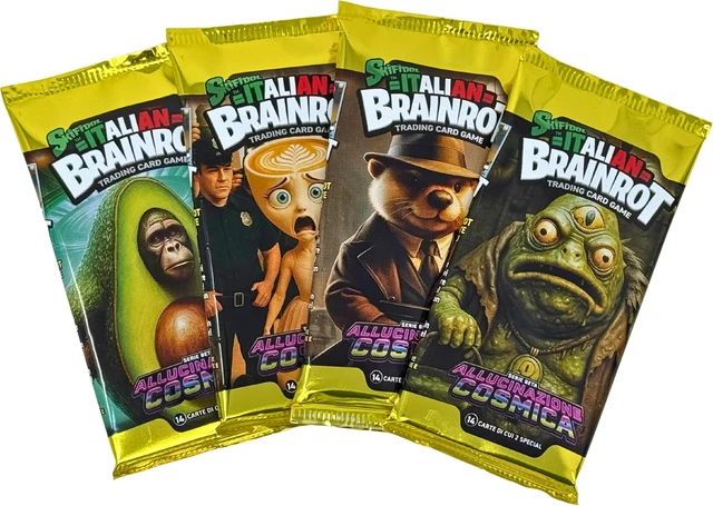 ITALIAN BRAINROT SKIFIDOL - Starter Pack Album + 4 Bustine Da 14 Carte ...
