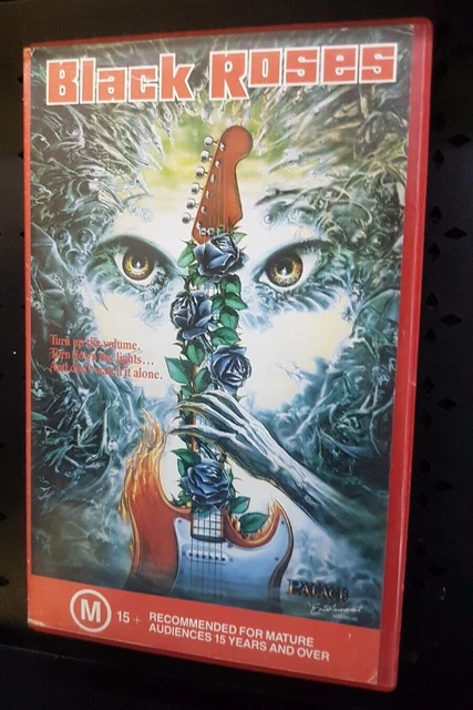 BLACK ROSES VHS Video Pal Exploitation Horror Gore Monsters heavy metal ...
