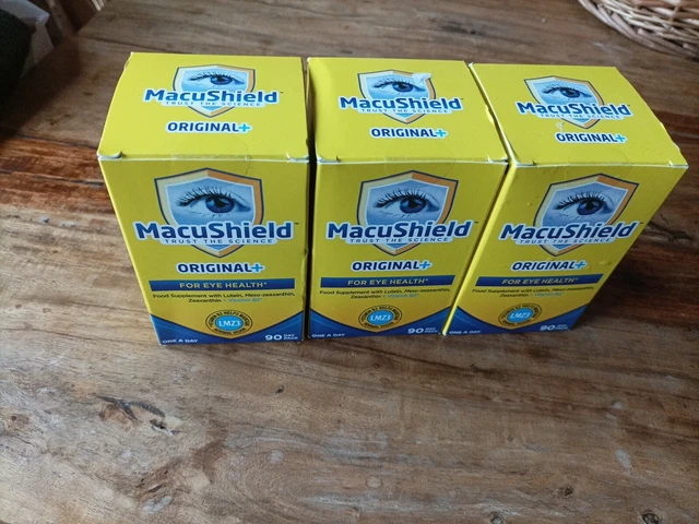 3X MACUSHIELD ORIGINAL Plus Capsules - 90 day pack, Eye Health Food ...
