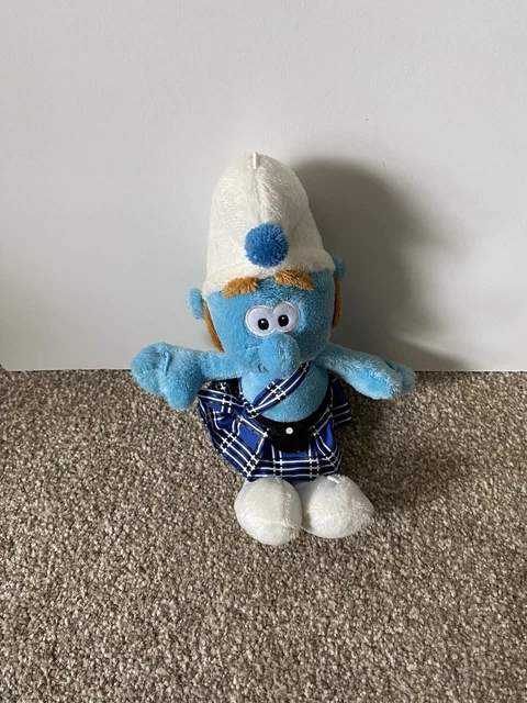 THE SMURFS GUTSY Smurf Scottish Plush Soft Toy £4.99 - PicClick UK
