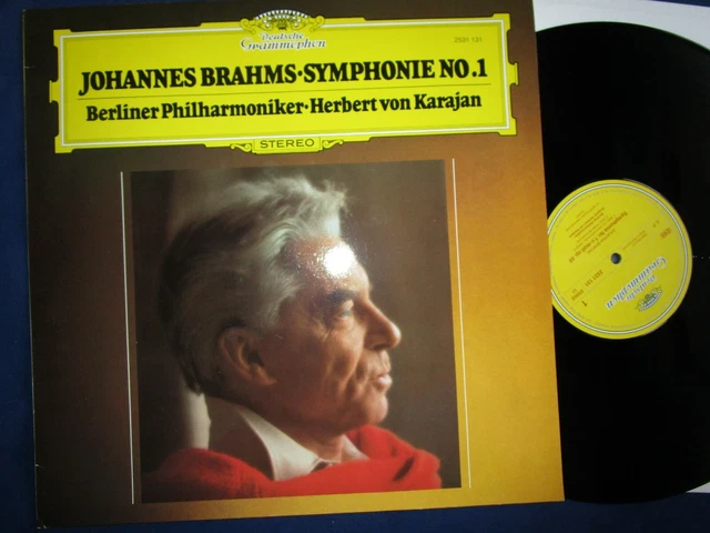 BRAHMS HERBERT VON Karajan - Berliner Philharmoniker Symphonie No. 1 LP Album EUR 26,43 ...