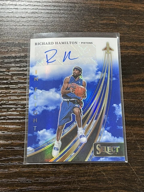 2023/24 PANINI SELECT Richard Rip Hamilton In Flight Blue Prizm Auto 10 ...