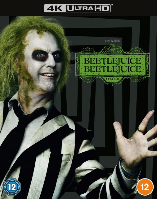 BEETLEJUICE BEETLEJUICE (4K UHD Blu-ray) Monica Bellucci Michael Keaton ...