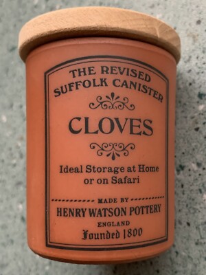 HENRY WATSON POTTERY "The Revised Suffolk Canister “Cloves” Spice Pot 🌹 ...