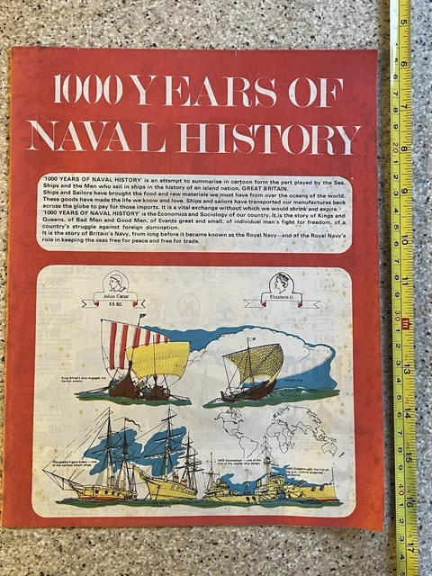 ROYAL NAVY 1000 Years Of Naval Facts Military Magazine Rare Vintage ...