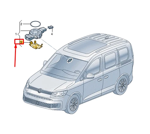 VW CADDY SB MK4 Regensensor Haltefeder 89A907671 NEU ORIGINAL EUR 34,07 ...