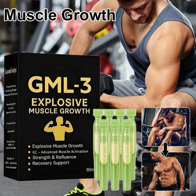 7PCS MUSCLE GROWTH Serum, GML-3 Explosive Muscle Growth Strength ...