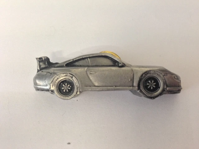 GERMAN CAR classic 911 GT3 3D pin badge car pewter effect pin badge ...