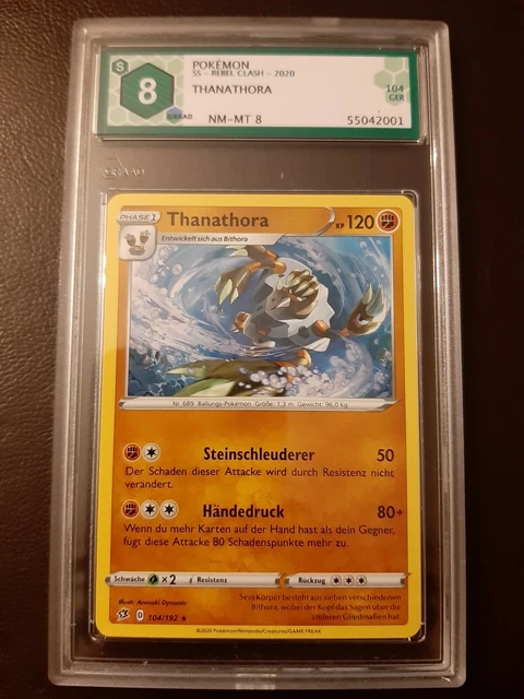 POKEMON TRADING CARD THANATHORA BARBACLE GER GRAAD PSA 8 2020 + 50 ...