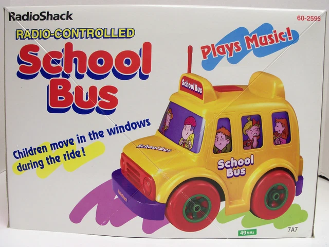 NEW RADIO SHACK Radio-Controlled School Bus Children Move In The ...