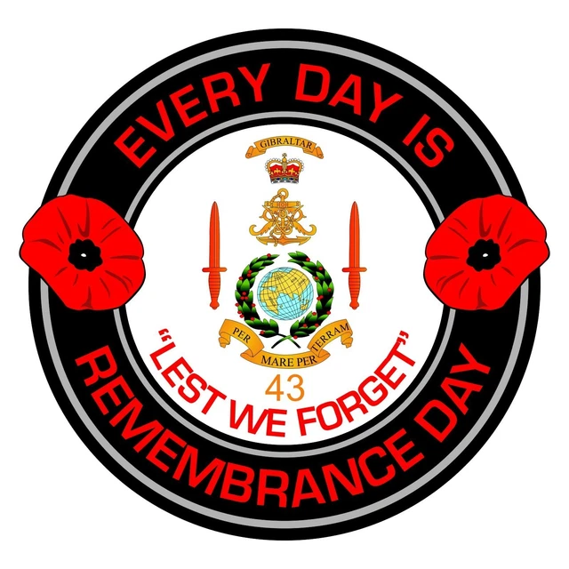 ROYAL MARINES 43 Commando Remembrance Day Inside Car Window Clear Cling ...