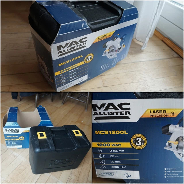 MAC ALLISTER CIRCULAR Saw 1200W with Laser £35.00 - PicClick UK