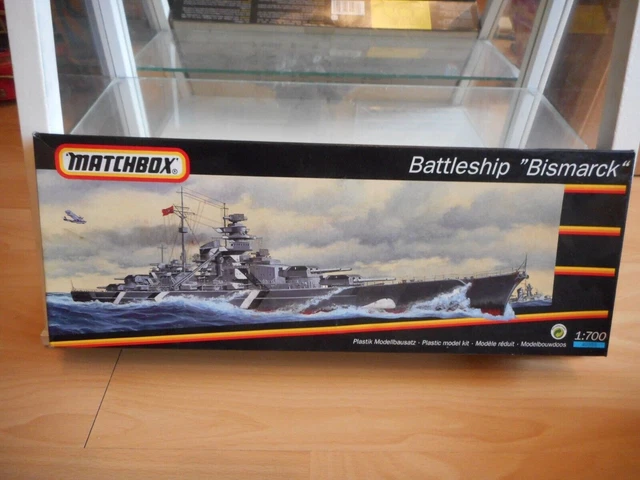 MAQUETTE MATCHBOX BATTLESHIP Bismarck au 1:700 en boîte EUR 29,99 ...