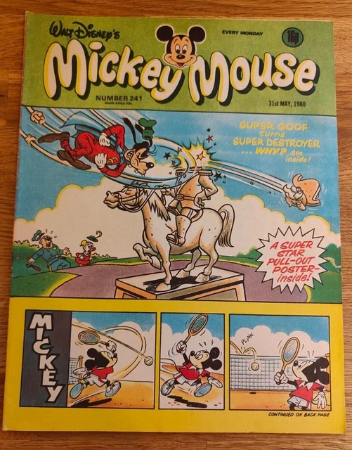 COMIC - UK Bronze Age Walt Disney's Mickey Mouse No #241 31st May 1980 ...
