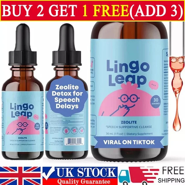 LINGO LEAP CHILDREN'S Drops - Zeolite Detox for Speech Delays Therapy ...