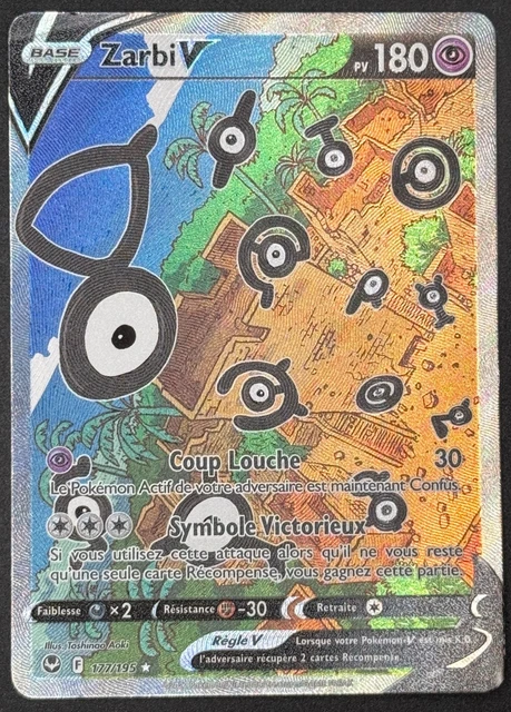 CARTE POKEMON ZARBI V 177/195 🇫🇷 Fr 🇫🇷 Tempete Argentee EUR 1,00 ...