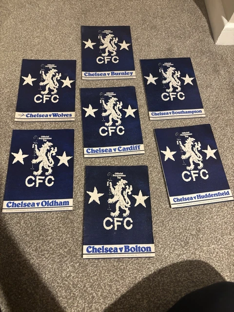 CHELSEA FC FOOTBALL Club Vintage Memorabilia Programmes 1976-77 Season ...