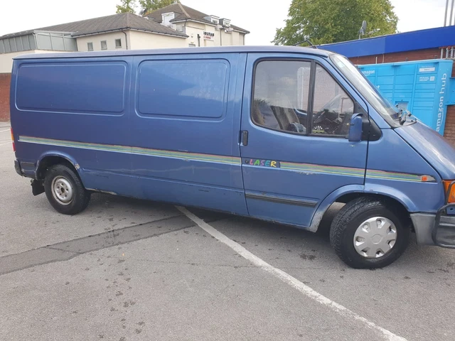 FORD TRANSIT TOURNEO Panel Van LWB 2.5 Deisel 1993 Blue Anniversary ...