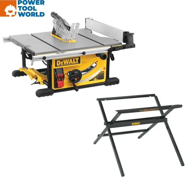 DEWALT DWE7492 250MM Table Saw 240v + DWE74912-XJ Scissor Leg Stand £ ...